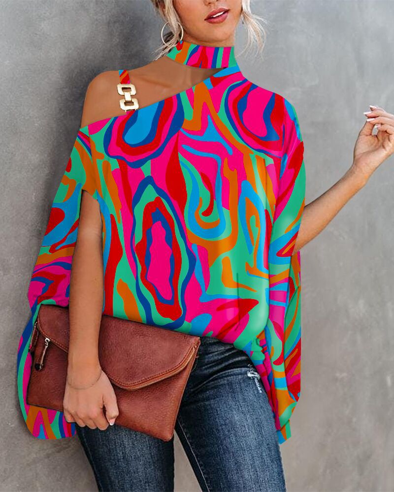 Long Batwing Loose Sleeve Cold Shoulder Shirt – BB's Beauty Supply ...